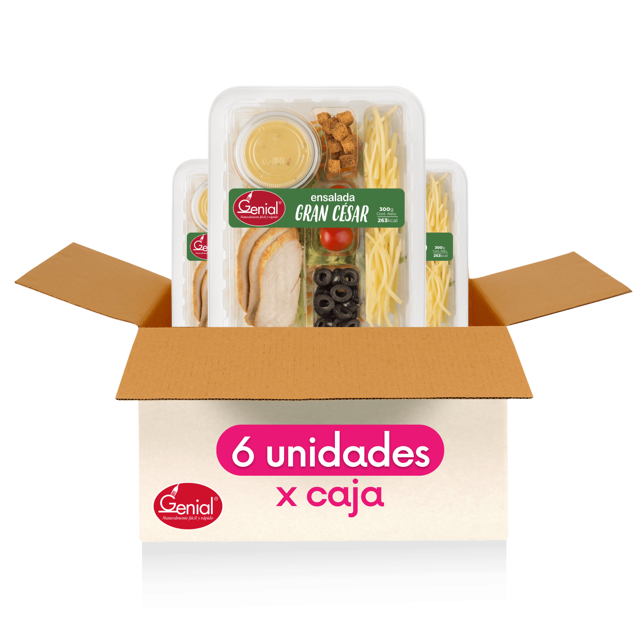 CAJA (6 UN) ENSALADA GRAN CÉSAR GENIAL® 300GR